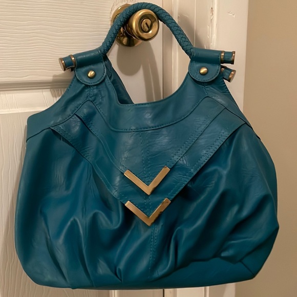 Source Unknown | Bags | Vintage Turquoise Faux Leather Purse | Poshmark